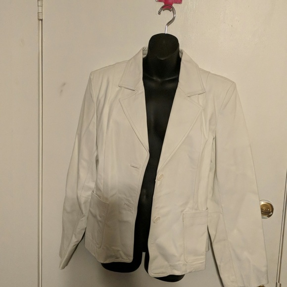 Marc Mattis | Jackets & Coats | Ladies Marc Mattis White Leather Jacket ...